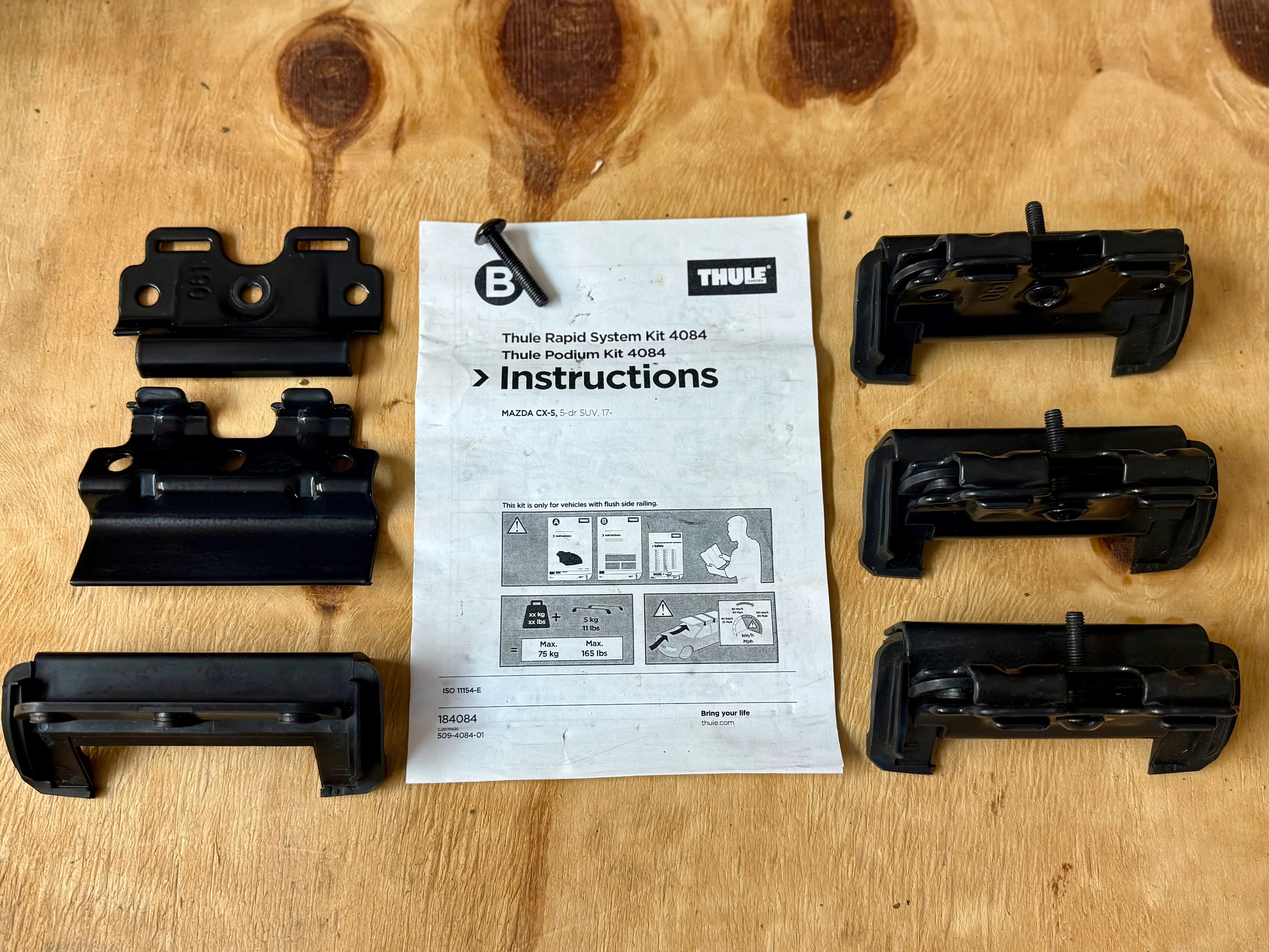 Thule 4084 Fitting Kit - MAZDA CX-5 SUV 2017- Condition: Used – Roof Boxed