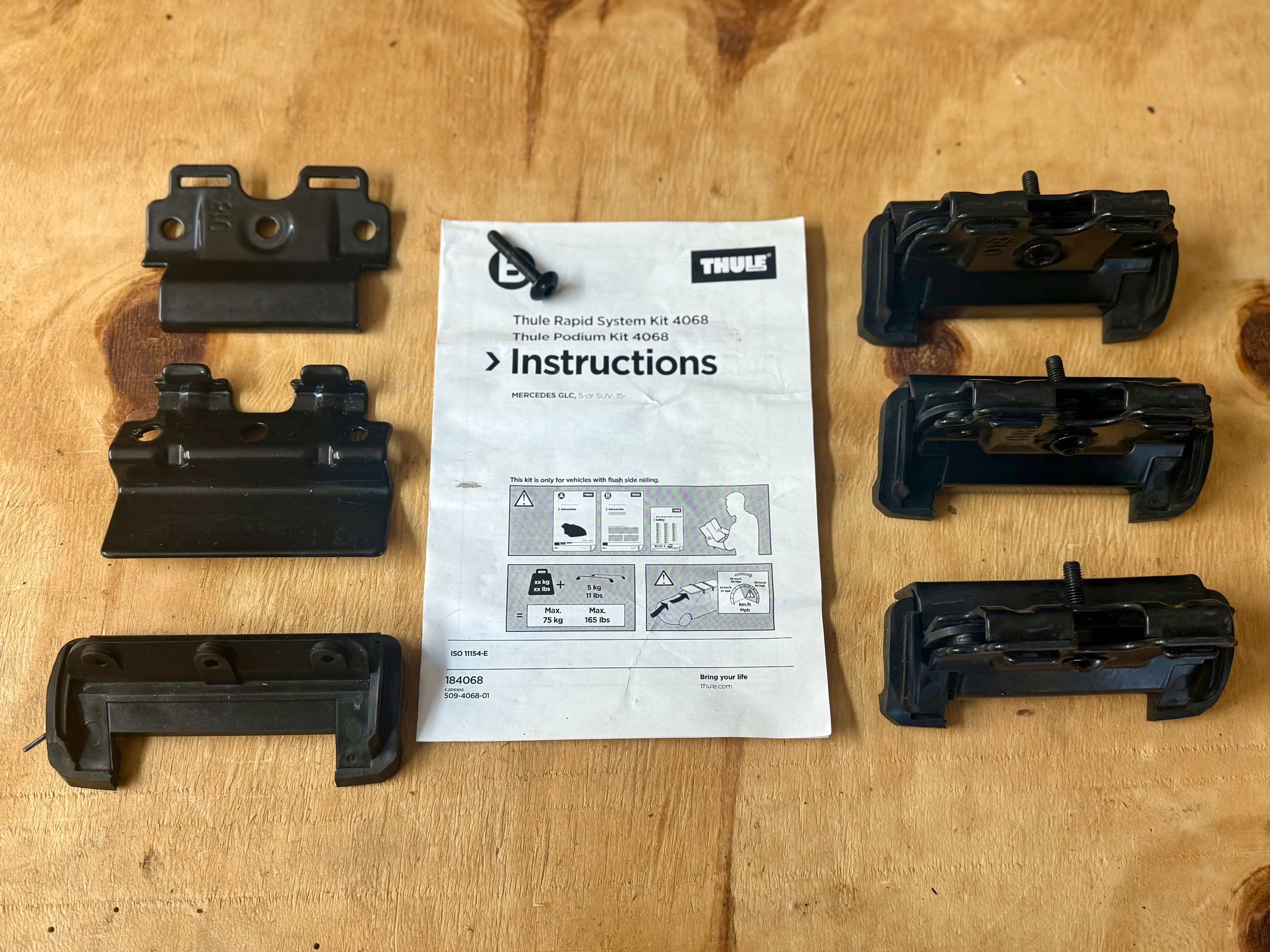 Thule 4068 Fitting Kit - MERCEDES GLC, 5-dr SUV, 15- – Roof Boxed
